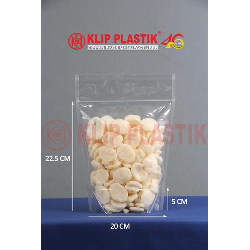 Jual Plastik Klip PP / Standing Pouch / Seal Lebar / 22.5+5 x 20cm ...
