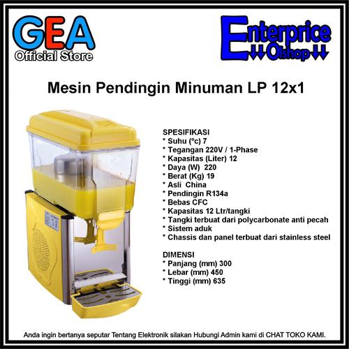 Jual JUICE DISPENSER GEA LP 12x1 MESIN PENDINGIN MINUMAN SISTEM ADUK ...