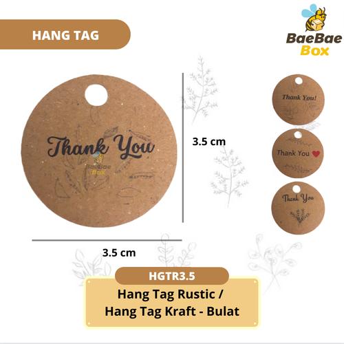 Jual Hang Tag Rustic / Hang Tag Kraft / Hang Tag Hampers - Bulat - Kota ...
