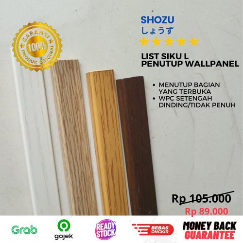 Jual List Siku L Penutup Wallpanel WPC Setengah Dinding Tidak Penuh ...