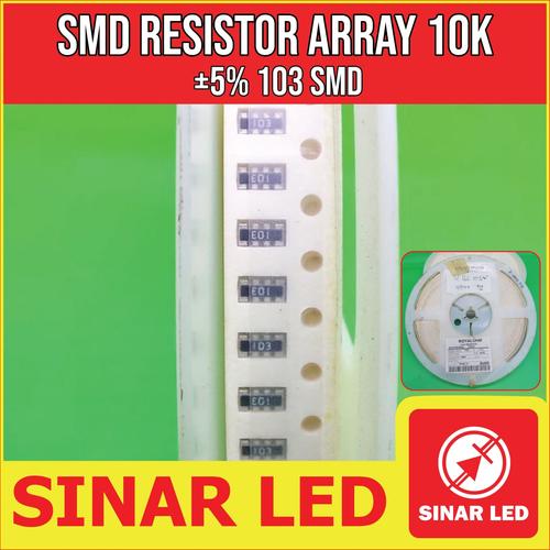Jual Resistor Array 10K Ohm SMD SMT 5% 103 Network Resistor - Kota ...
