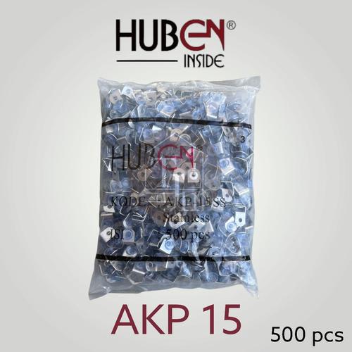Jual AMBALAN PENYANGGA SIKU RAK HUBEN AKP-15 SS 1 bungkus isi 500pcs ...