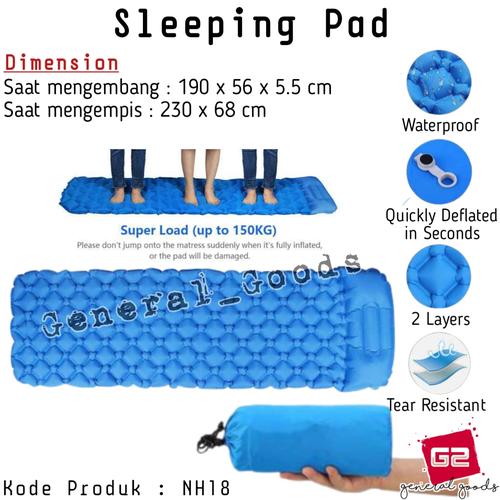 Jual Kasur Matras Angin Tidur Lipat Inflatable Bed for Sleeping Bag ...