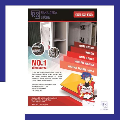 Jual ACP - Aluminium Composite Panel Tajima 3mm PE Dua Sisi - Ivory ...