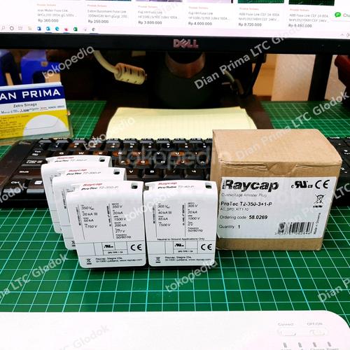Jual Raycap Overvoltage Arrester Plug ProTec T2-350-3+1-P T2-350-P T2 ...