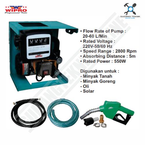 Jual Pompa Minyak Elektrik Flow Meter WIPRO PMEF-4 / Pompa Minyak ...