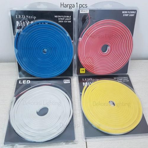 Jual Lampu led selang susu Dc 12volt 5meter flexible strip light - blue ...