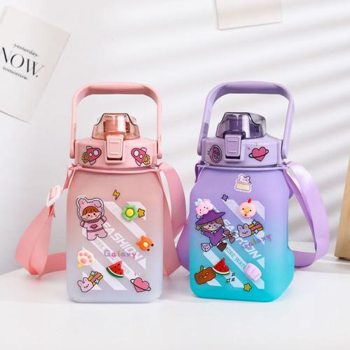 Jual BOTOL MINUM GRADASI PASTEL 1500 ML FREE STIKER 3 DIMENSI TALI ...