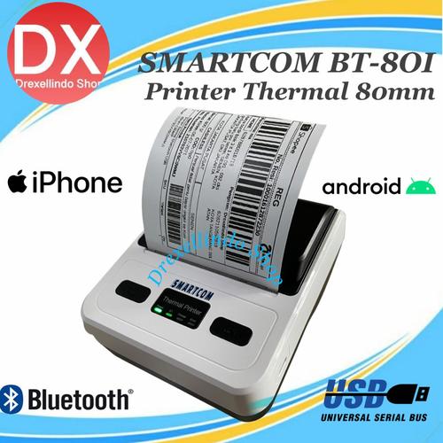 Jual Smartcom Printer Thermal 80mm Bluetooth USB Printer Label Resi Alamat - Kota Tangerang ...