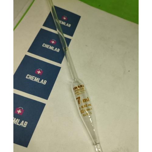 Jual Pipet Gondok 7 ml | Pipet Volume | Volumetric Pipette IWAKI - Kota ...