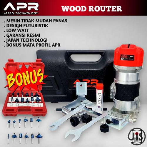 Jual Mesin Profil Trimmer Router Kayu 6mm 1/4inc Full Set Siap Pakai ...