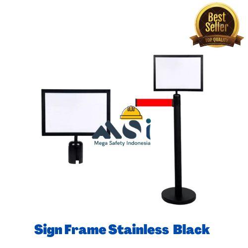 Promo Sign Board Frame Stainless Hitam A4 / Potrat & Landscape ...