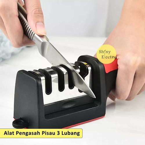 Jual Pengasah Pisau Gunting 3 Lubang 3 in 1 Tumpul Jadi Tajam Sharpener ...