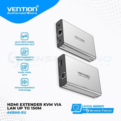 Promo Vention KVM HDMI Extender via LAN Support Cicil 0% 3x - Jakarta Barat - Vention Authorized ...