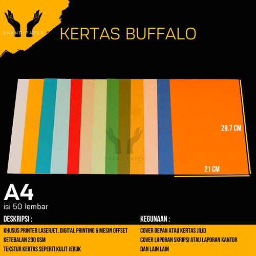Jual Kertas Buffalo A4 harga 50 lembar / Kertas Karton Buffalo A4 ...