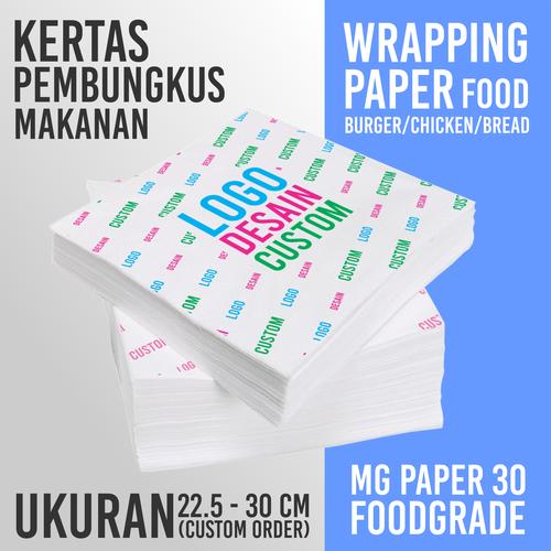 Jual CETAK KERTAS PEMBUNGKUS NASI ROTI BURGER WRAPING PAPER FOOD - 3 ...