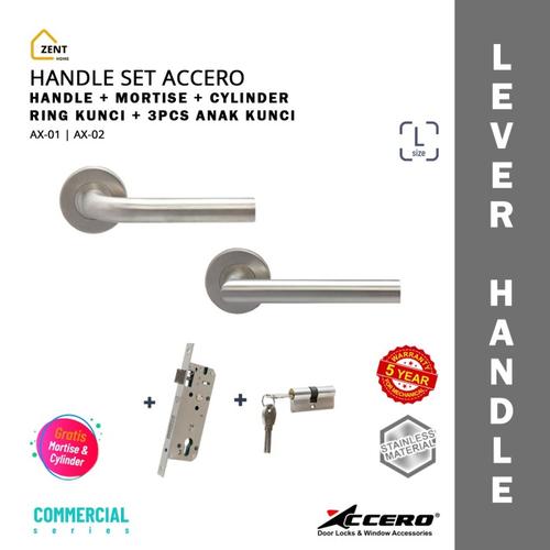 Jual Accero Gagang Pintu Set Lever Handle Commercial Series AX-01 AX-02 ...