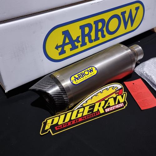 Jual KNALPOT ARROW THUNDER TITANIUM EXHAUST SLIP ON INLET 54mm - Kota ...