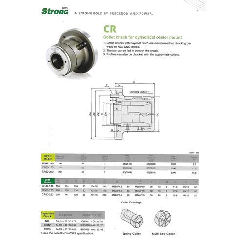 Jual COLLET CHUCK FOR CYLINDRICAL CENTER MOUNT CNC LATHE-AUTO STRONG ...