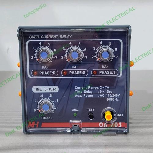 Jual Overcurrent Relay/Over Current Relay/OCR Merk MH OA 703/OA703 ...