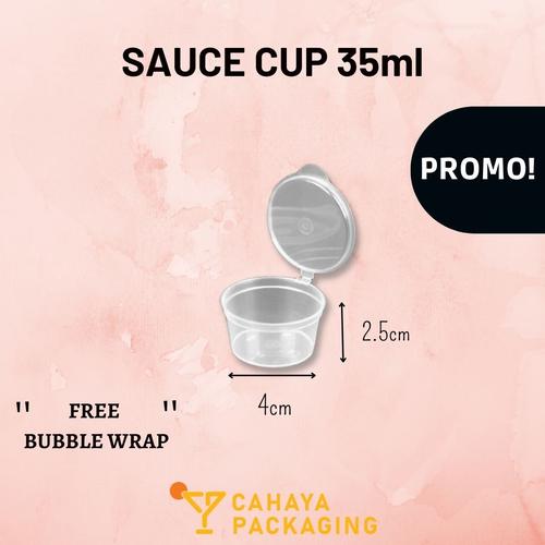 Jual SAUCE CUP / TEMPAT SAOS SAUS SAMBAL PLASTIK CONTAINER 35ML ISI ...