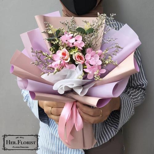 Jual HER.FLORIST [HYDRANGEA] TRIPLE HYDRANGEA /Buket Bunga Sabun ...