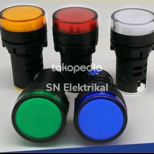 Jual Pilot Lamp LED Lampu Indikator 16mm 110-380VAC/12-48VAC-VDC ...