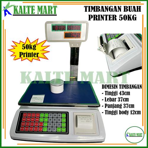 Jual Timbangan Digital Printer 50Kg Price Computing Scale Printer 50Kg ...