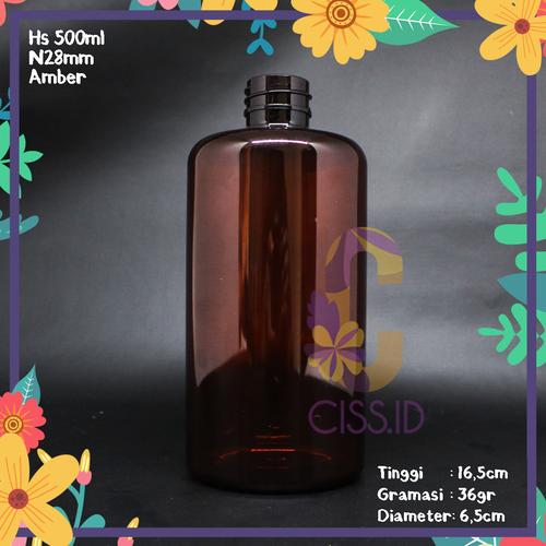 Jual BOTOL PLASTIK HANDSOAP 500ML AMBER COKLAT TEBAL TANPA TUTUP NECK28 PET - Jakarta Timur ...
