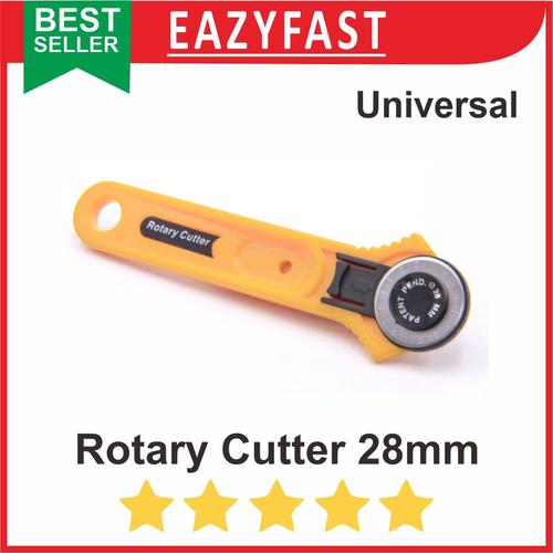 Jual Rotary Cutter 28mm Kecil Kain Kulit Kertas Vinyl Film Roda Putar ...