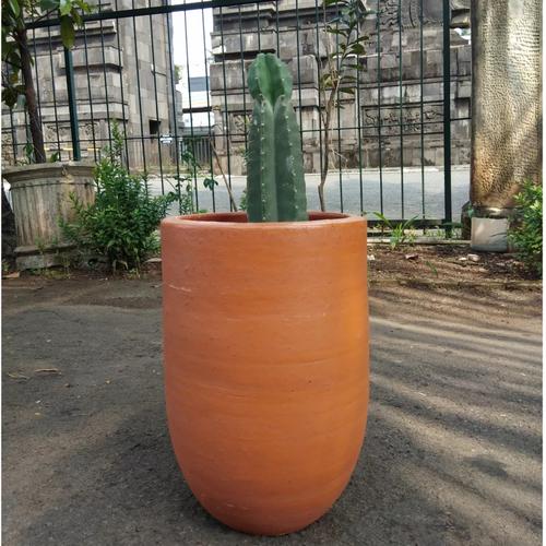 Jual POT KAPSUL POT GERABAH TANAH LIAT WARNA TERAKOTA TERACOTA D35 T50 ...