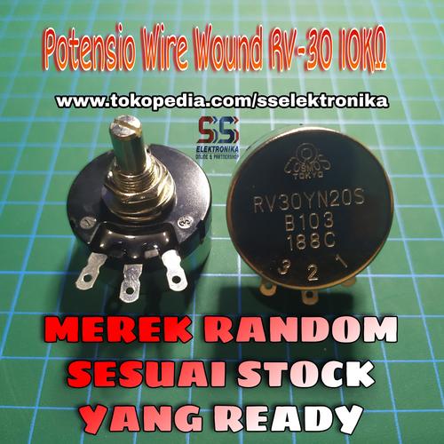Jual Potensio Potentiometer Wire Wound RV-30 RV 30 YN 10KΩ 10K ohm 2 ...