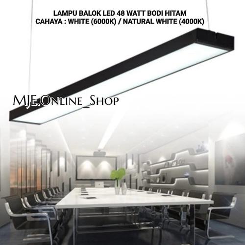 Jual LAMPU BALOK LED 48W / LAMPU KANTOR OFFICE PLAFON GANTUNG TL LED ...