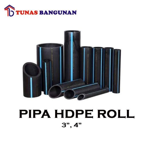 Jual Selang HDPE 3"4" Pipa PE Hitam Selang PDAM 3 4 Inch per ROLL - 3 ...