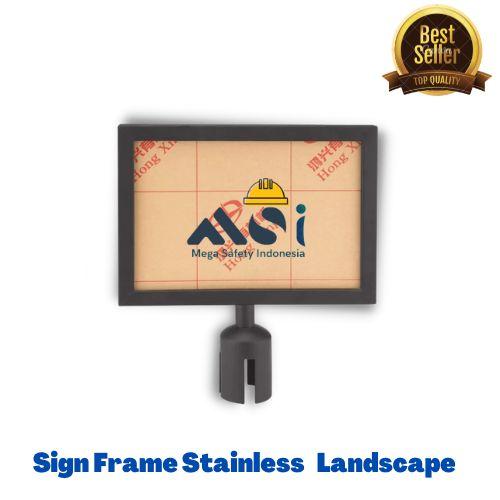 Promo Sign Board Frame Stainless Hitam A4 / Potrat & Landscape ...