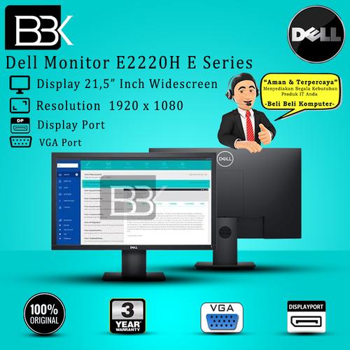 Jual Monitor DELL E2220H ( E Series ) 21,5 inch 3 Year - Jakarta Pusat ...