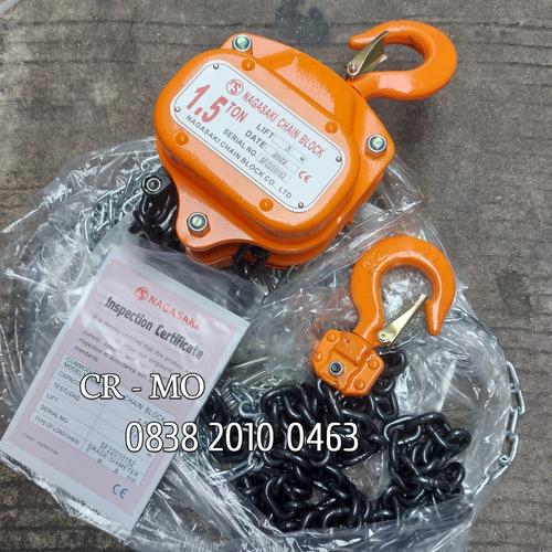 Jual Nagasaki Chain Block Kapasitas 1.5 Ton Takel Manual Made In Japan ...