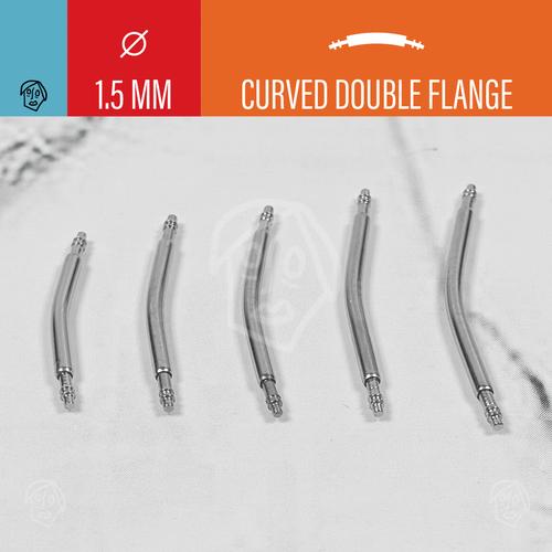 Jual Curved Spring Bars Double Flange Stainless Steel - Pin Tali Jam ...