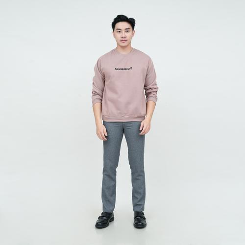 Promo Sweater Basic Lengan Panjang Baju Sweater Tebal Kata Merah Muda ...