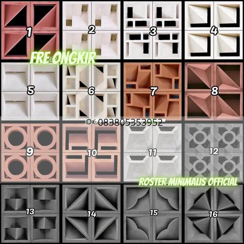 Jual Roster beton minimalis/roster komplit - daun - Kota Bekasi ...