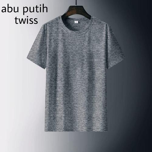 Jual Kerah bulat kaos polos pria dan wanita katun twiss lengan pendek ...