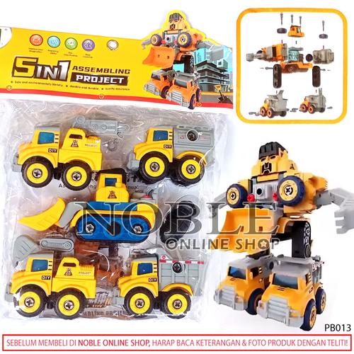 Promo TRUK KONSTRUKSI MAINAN RAKIT TRANSFORMERS ROBOT TRUCK MOBIL KADO ...