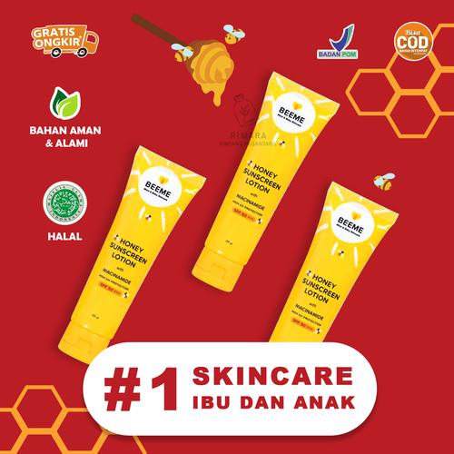 Jual Beeme Sunscreen SPF 50+++ Skincare Ibu & Anak Aman ORI Halal MUI ...