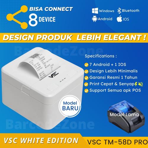 Promo PRINTER BLUETOOTH THERMAL KASIR VSC TM-58D PRO THERMAL PRINTER ...