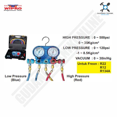 Jual Regulator Freon Vreon AC WIPRO W-8613-A / Alat Ukur Tekanan ...