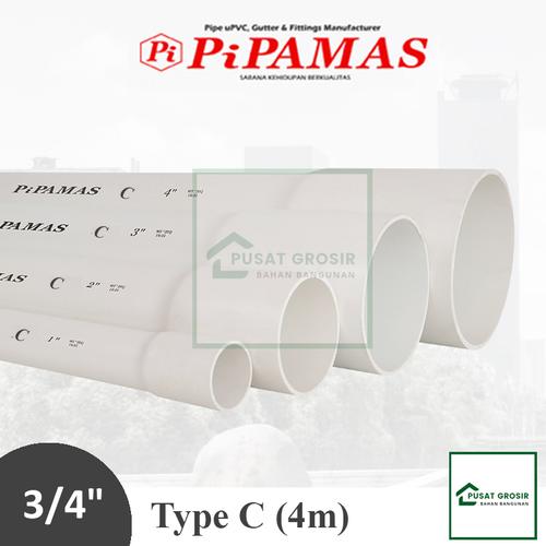 Jual Pipa PVC 3/4" C Merek Pipama 3/4inch C Per Batang (4m) - Jakarta ...