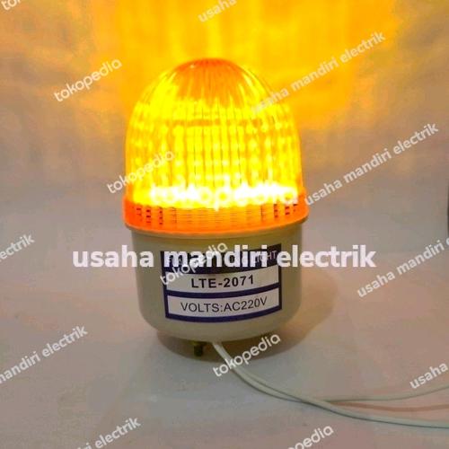 Jual LAMPU FLASH 2" WARNING LIGHT LTE-2071 220VAC LED/BOHLAM - Merah ...