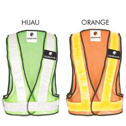 Jual Rompi Safety Proyek / Safety Vest Jaring Jala V Gosave - Hijau ... Jual Rompi Safety Proyek / Safety Vest Jaring Jala V Gosave - Hijau ...
