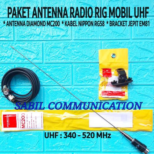 Jual PAKETAN ANTENA RIG MOBIL UHF 350 - 520 MHZ MC200 ANTENNA RADIO RIG ...