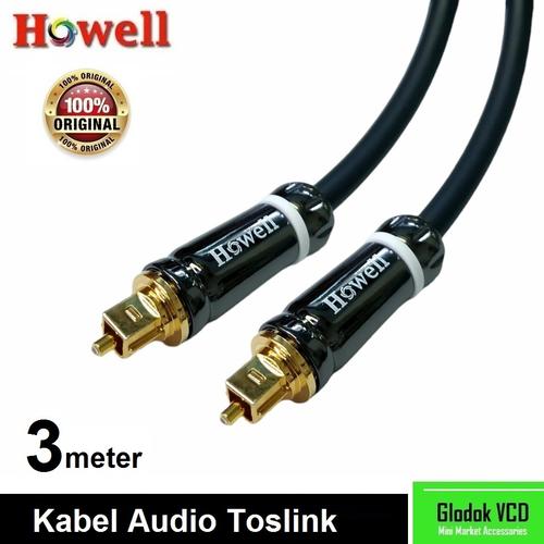 Jual Howell Kabel Audio Fiber Optic / Toslink 3m - Optical Cable ( HQ ) - Jakarta Barat - Glodok ...